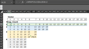【Excel】新関数 WRAPROWS関数/WRAPCOLS関数とは何か | 業務改善の部屋
